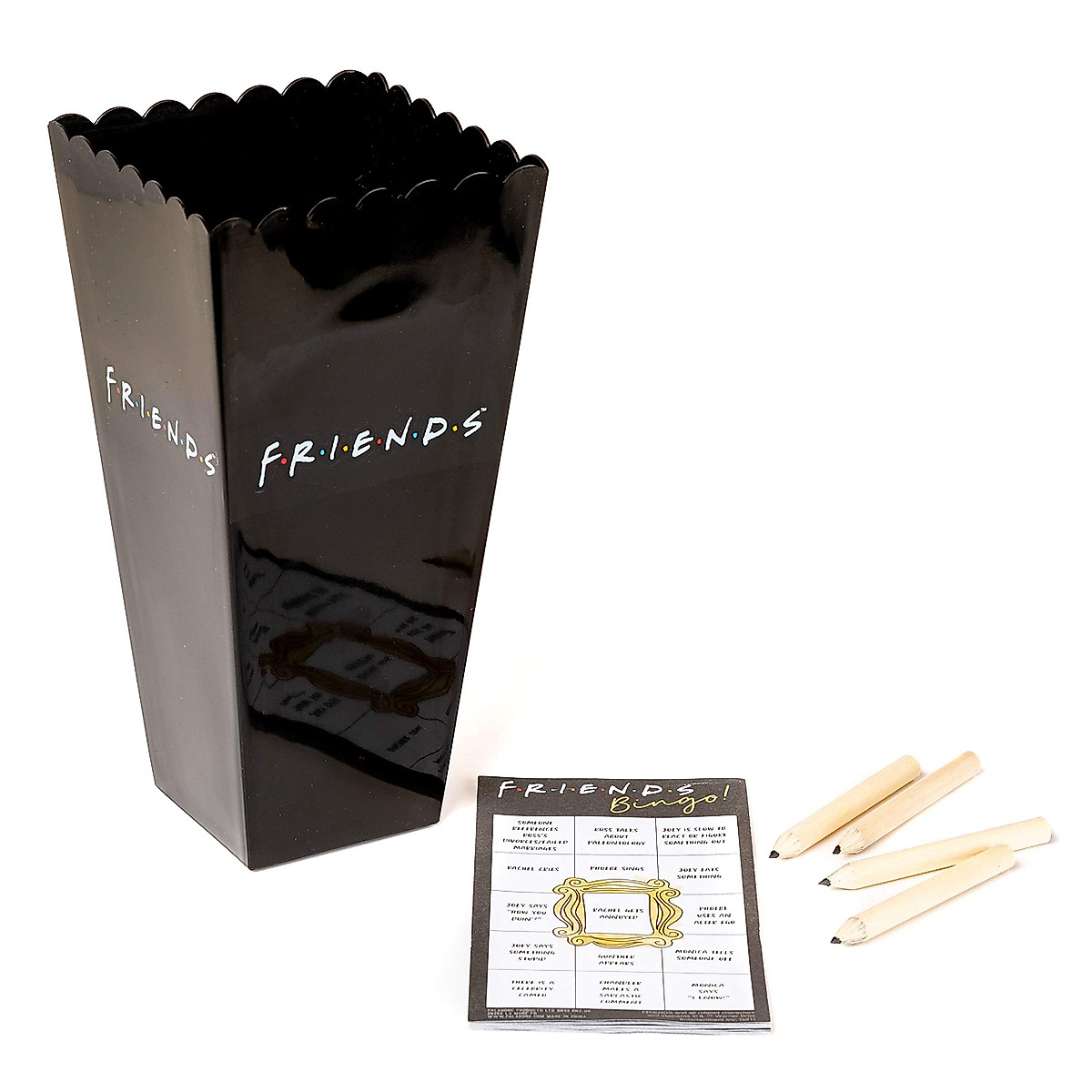 Paladone Friends TV Show Bingo Game - Play While Watching Your Favorite Show - Great Party Game, Red, PP8204FR