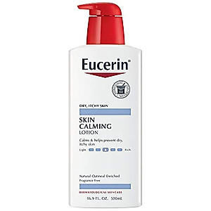Eucerin Skin Calming Lotion - Full Body Lotion for Dry, Itchy Skin, Natural Oatmeal Enriched - 16.9 fl. oz Pump Bottle