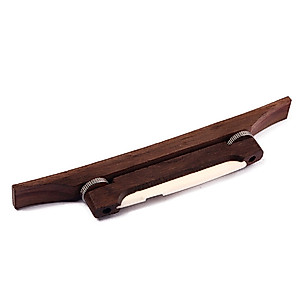 WINOMO Archtop Guitar Rosewood Bridge with Bone Saddle