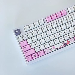 Two-Dimensional PBT Sublimation Original Factory extensive Universal Mechanical keycaps (Midouzi keycap 135 Keys)