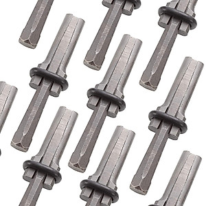 ABuff 10 Packs of Heavy Duty Wedge and Feather Shims, 5/8 Inch Plug Shim and Wedge Concrete Rock Stone Splitter Hand Tools