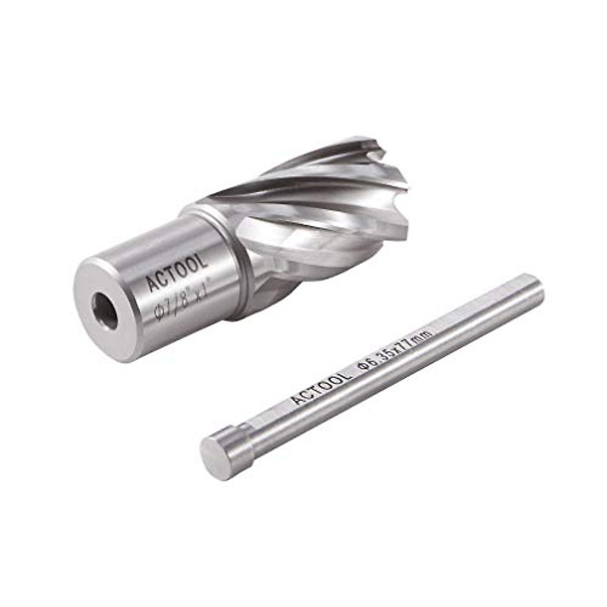 ACTOOL 7/8" Diameter × 1" Depth of Cut HSS ANNULAR Cutter with 3/4'' Weldon Shank