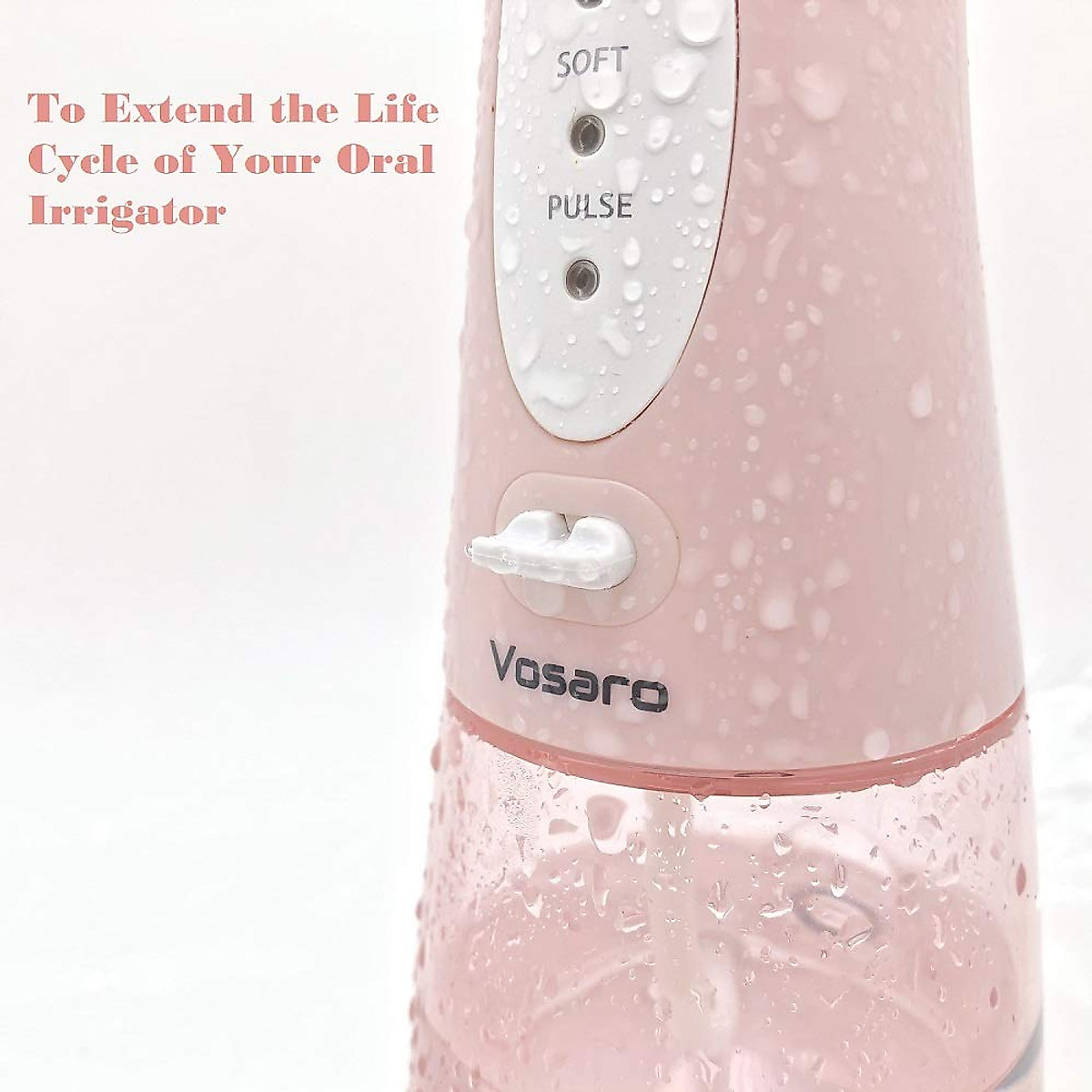 Vosaro USB Charging Cable Only Fit for Water Flosser Model FC159 FC1591 FC156 FC256 FC259, with Charge Port Caps to Protect Oral Irrigator, Charge Port Cover and USB Charging Cord Replacement Parts