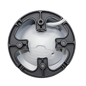 Sinis 8MP Security Analog Dome Camera,TVI/AHD/CVI/960H, 100ft IR/Colorfull Night Vision, IP67 Outdoor Waterrproof, 2.8mm Fixed Lens, White Turret Camera, Default 8MP TVI Output