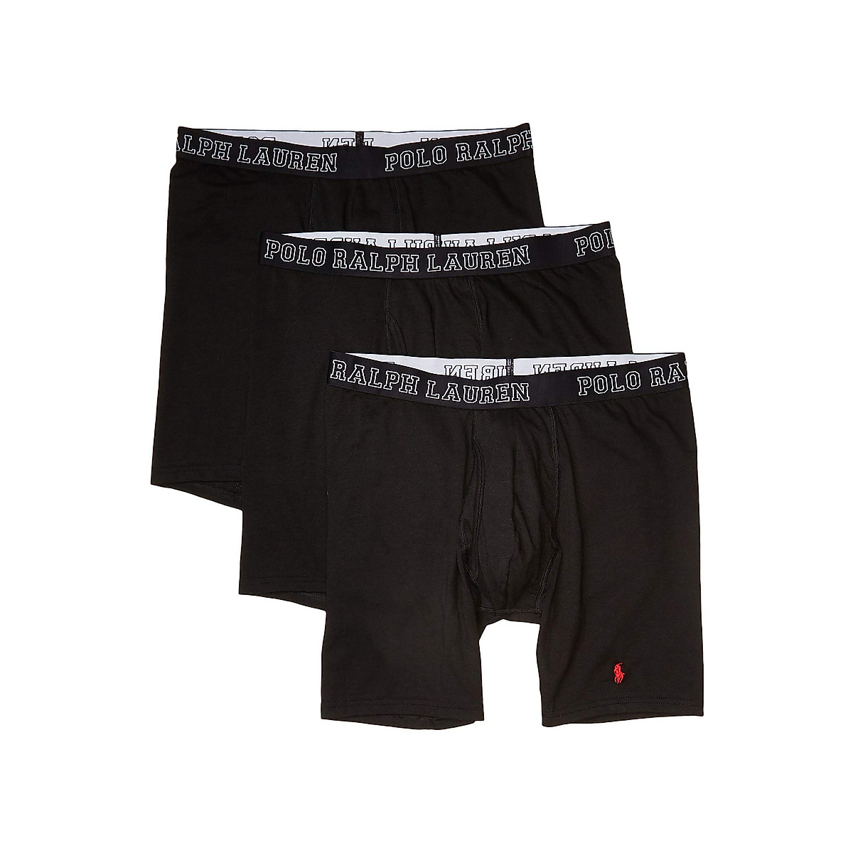 Polo Ralph Lauren 4D-Flex Breathable Mesh Boxer Brief 3-Pack Polo Black LG