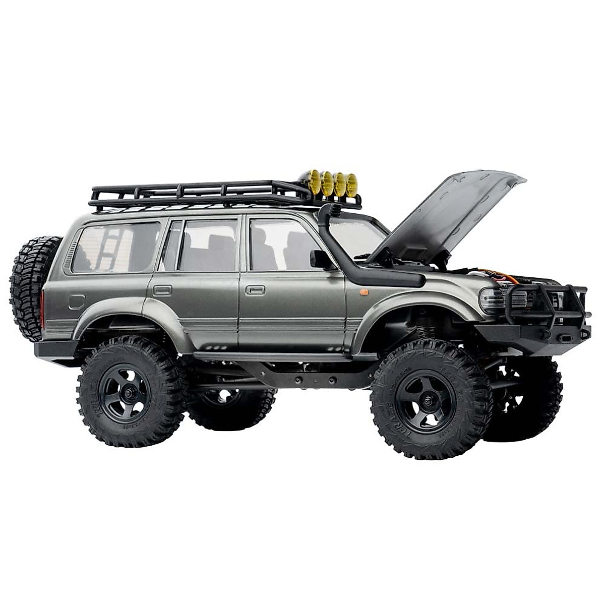 Fms FCX18 1/18 Land Cruiser RC Rock Crawler Scale Katana Toyota RC Car 2.4Ghz 4WD Off-Road Waterproof RC Trucks Vehicle RTR All Terrains Hobby Grade Climbing Car for Boys Adults