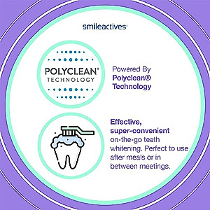 Smileactives Teeth Whitening Pen for White Smile, Fast Tooth Whitener and Stain Remover with Precision Brush Tip, Dental Quality Whitening Gel, Travel Pen, Easy to Use, Vanilla Mint Flavor, 2 Pack