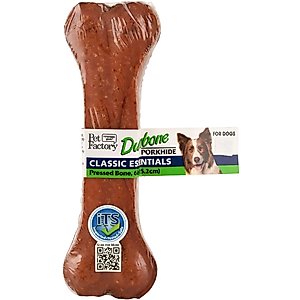 Pet Factory Classic Essentials Porkhide 6" Durabone Dog Chew Treat for Aggressive Chewers - Natural Flavor, 1 Count/1 Pack