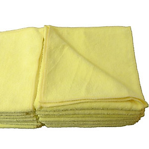 Eurow Microfiber Deluxe 16in x 16in 325 GSM Cleaning Towels 24-Pack