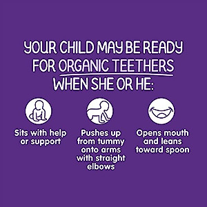 Happy Baby Organics Teether, Blueberry & Purple Carrot, 12 Count (Pack of 6)