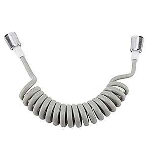 Shower Hose ABS Spring Flexible Shower Hose Water Plumbing Toilet Bidet Spray for Bathroom (Gray)