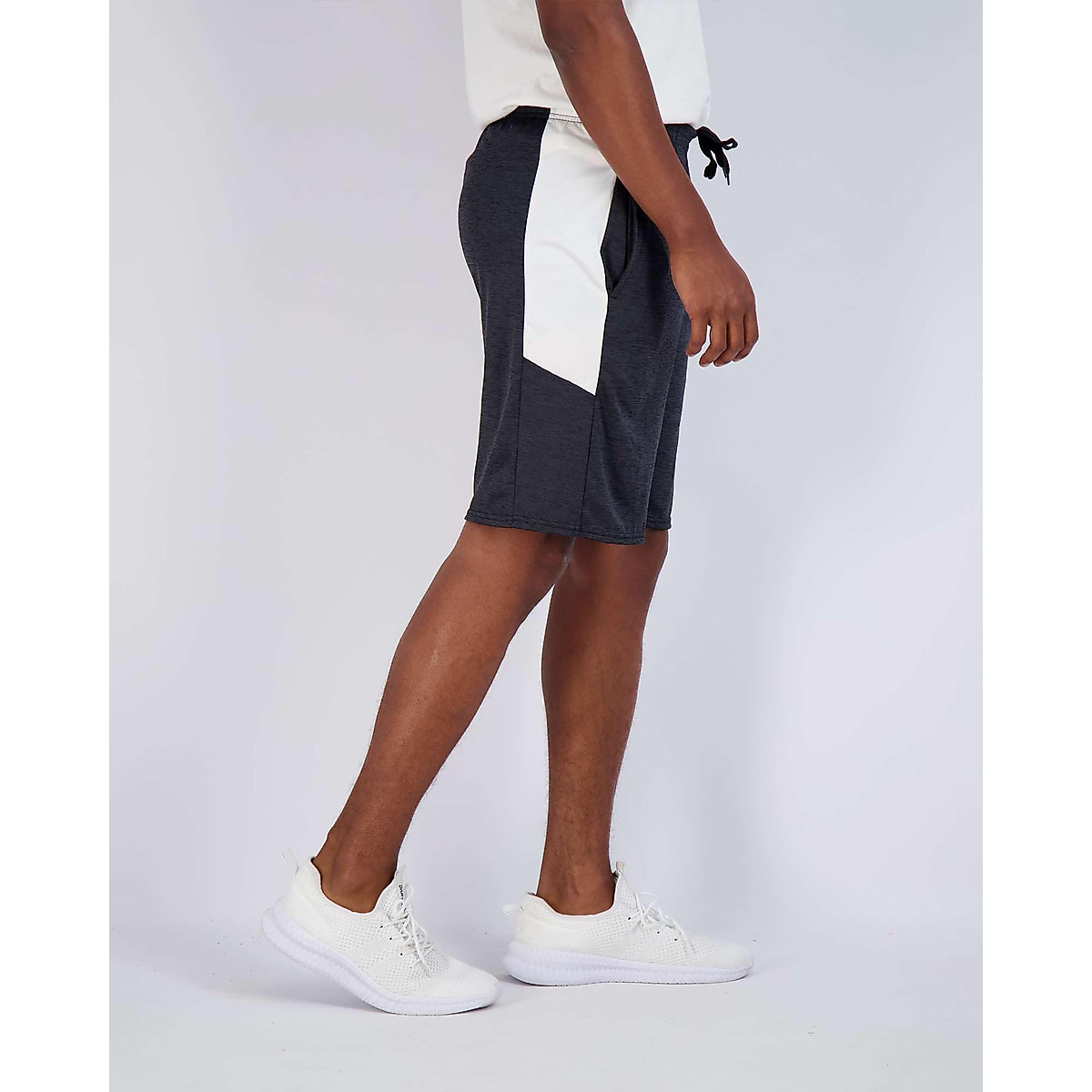 5 Pack Men’s Active Quick Dry Fit Short Pockets Athletic Running Gym Basketball Workout Activewear Sports Men, Set 2, M, Pack of 5