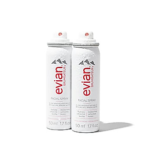 Evian Facial Spray Travel Duo 1.7 Fl Oz (Pack of 2)