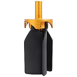 HANFAIRS D16 CNC Machine Chip Removal Fan Scrap Sweeper Automatic Cleaning Tool for Engraver Dust Removing, black & gold