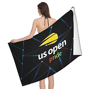 Lujzwop Us Open Tennis 2023 Beach Towel, Oversized Pool Towel, Quick Dry Microfiber Beach Towel for Men and Women
