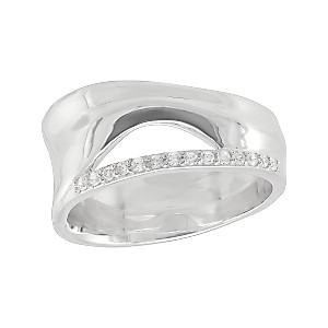 Silpada 'Big Night Out’ Sterling Silver Cubic Zirconia Ring, Size 10, Size 10
