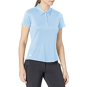 adidas Women's Performance Primegreen Polo Shirt, Clear Sky, Small