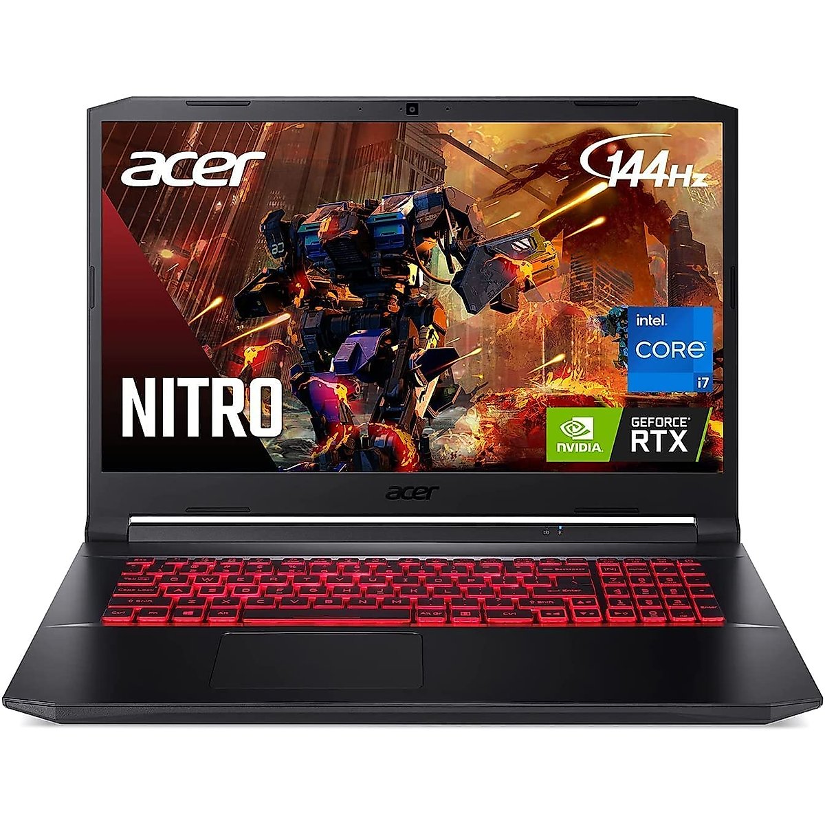 Acer 2022 Newest Nitro 5 Gaming Laptop, 15.6" FHD 144Hz IPS-Display, Intel Core i7-11800H, NVIDIA GeForce RTX 3050 Ti, 8GB DDR4, 1TB SSD, Backlit KB, Killer Wi-Fi 6, Windows 11, Black