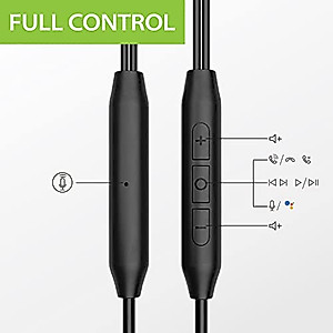 Avantree L171 - Wired Earbuds with Lightning Connector [MFi Certified], Microphone & Volume Controls, Over-Ear Hooks for Sports, Headphones Compatible with iPhone14 13 12 11, Support All iOS Systems