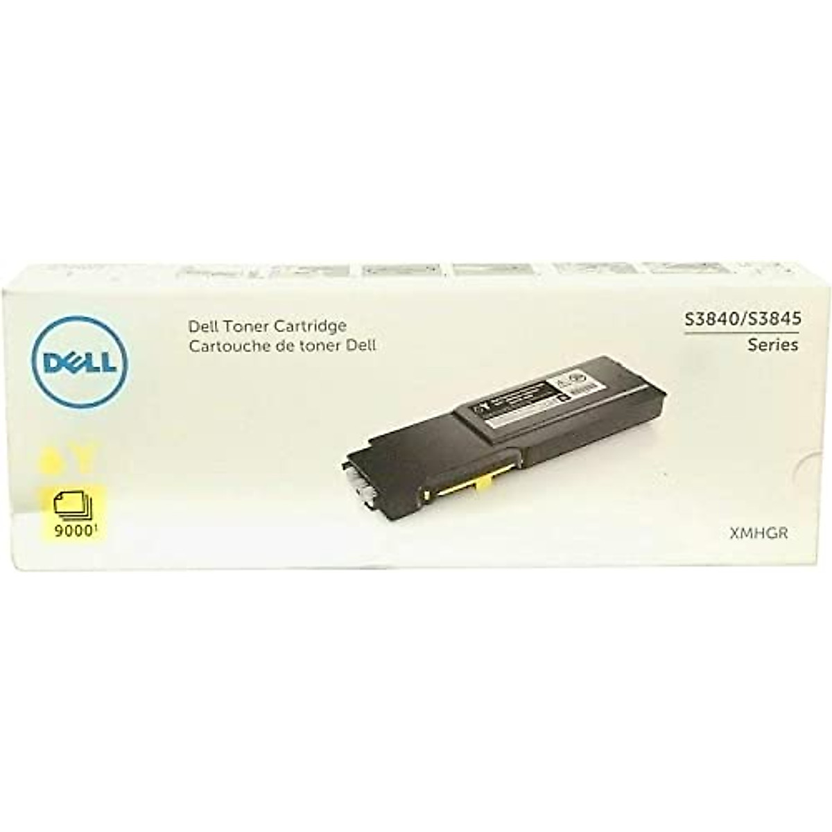 Dell Xmhgr Extra High-Yield Toner, 9,000 Page-Yield, Yellow