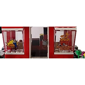 General Jim's City Street Creator Modular Building Blocks Sister Karen’s Fried Chicken Restaurant 282 Piece Toy Bricks Set MOC City Building for Teens and Adults