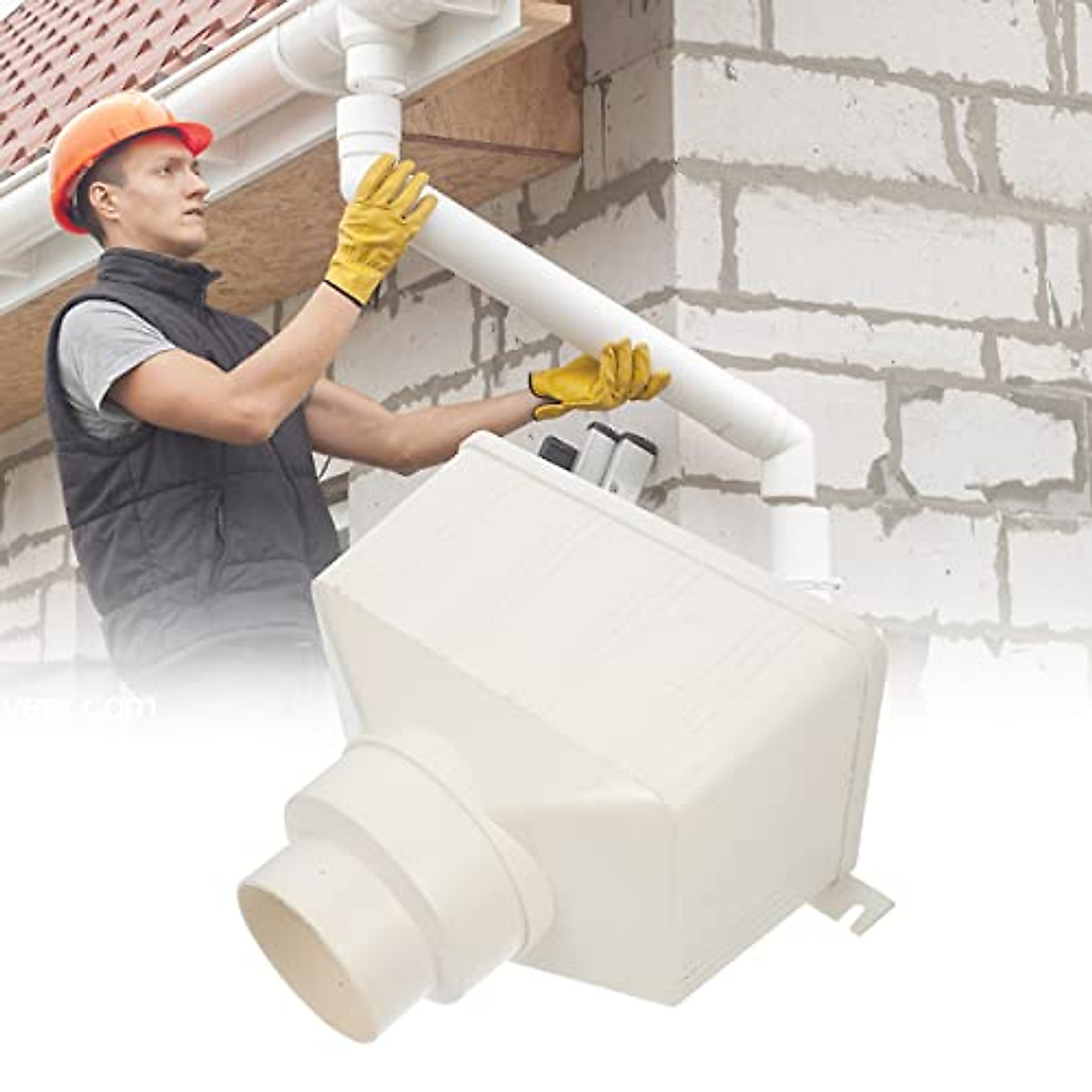 DOITOOL Gutter Downspout Adapter Universal Rainwater Gutter Downspout Outdoor Downspout Drainage Connector for Gutter Downspout Extensions (10.41x8.25x5.82 Inch)