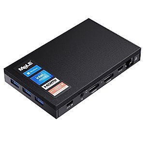 MeLE Mini PC, Quieter3C Fanless Mini Computer N5105 16GB 512GB Windows 11 Pro USB-C 4K Triple Display WiFi 6 BT5.2 Gigabit Ethernet Micro PC Support M.2 SSD on Business Industrial IoT Office Home