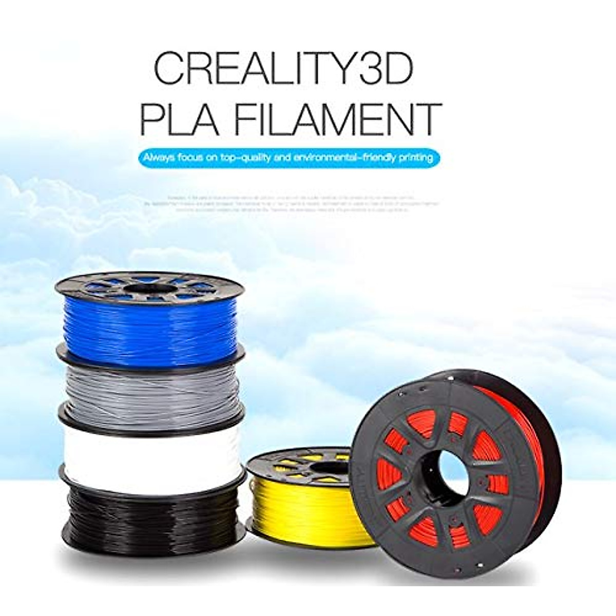 Creality® PLA 3D Printer Filament - 1.75mm Diameter - 1kg/Spool (Grey)