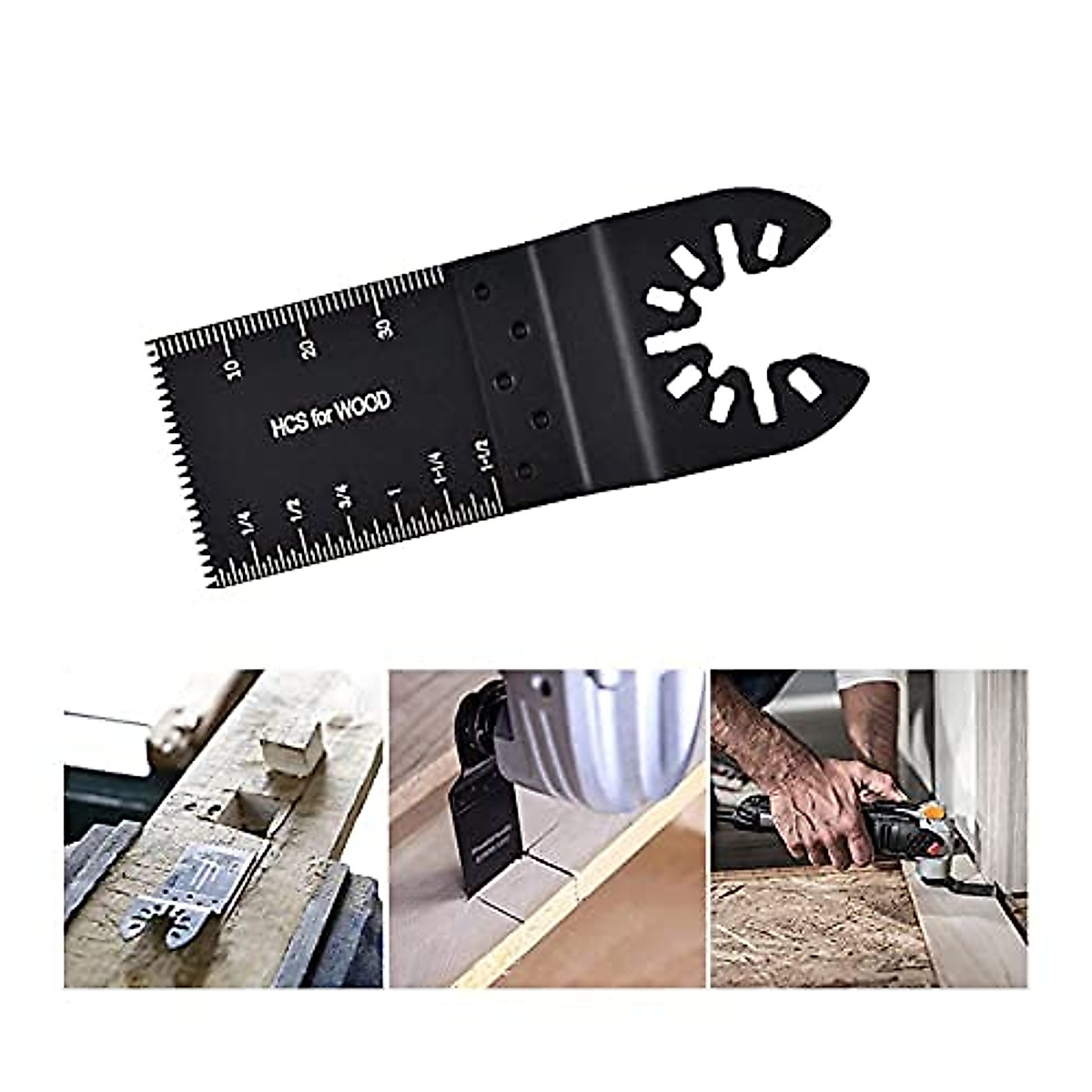 Professional Universal Oscillating Saw Blades,Wood Multitool Blades,Quick Release Durable Oscillating Tool,Multi Tool Blades Fit All Models, 100 Pcs