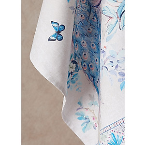 Maison d' Hermine Kitchen Towel 100% Combed Cotton Premium Set of 3 Kitchentowels Easter Tea Towels (20"x27.50") for Table Cleaning, Dining, Buffet Parties & Wedding Use - Peacock Utopia