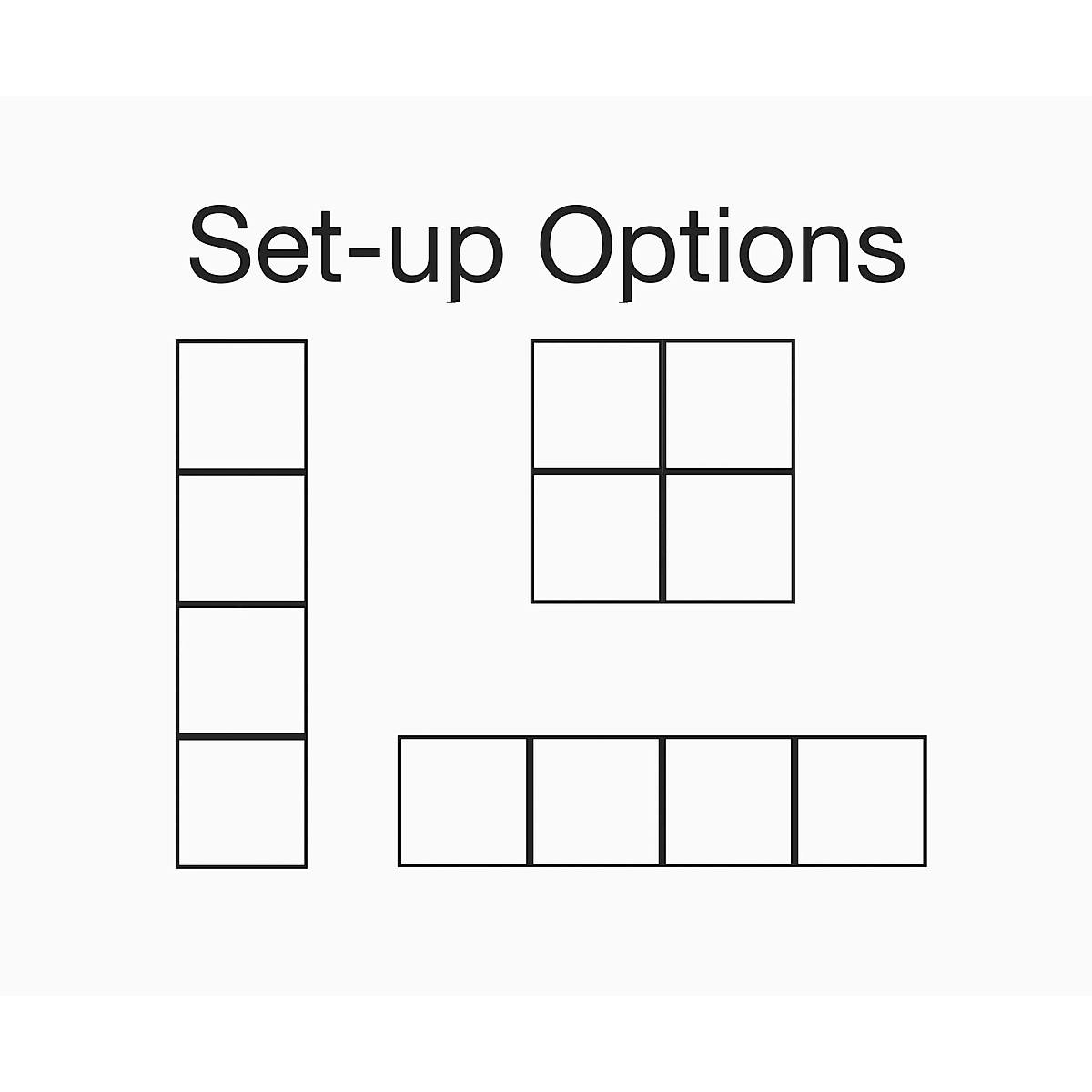 Whitmor Kids Storage Cubes Set of 4 Multicolor