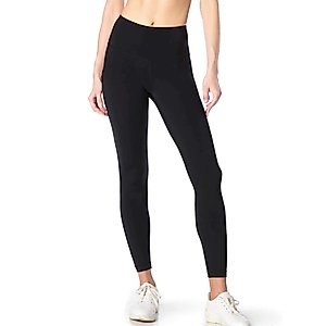 Women Cotton Spandex High Waist Fold Over Ankle Soft Pants Premium Slim Yoga Leggings 36" Black