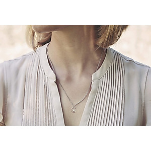 Mom Gifts, Bonus Mom gifts from Daughter/Bride, Mothersday Gifts for Mother in Law/Step mother wedding gift, Sterling Silver Single Pearl Necklace for Women