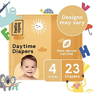 Hello Bello Diapers, Size 4, 23 Count, Gaseous States Design, 22-37 pounds