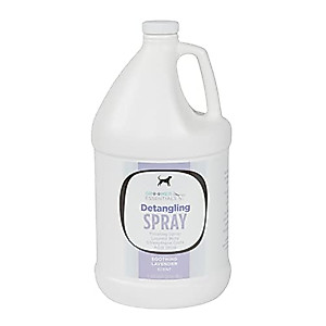 Groomer Essentials Detangling Spray - 1 Gallon - Soothing Lavender Fragrance Coat Types - Can Be Used On Dogs and Cats 12 Weeks and Older