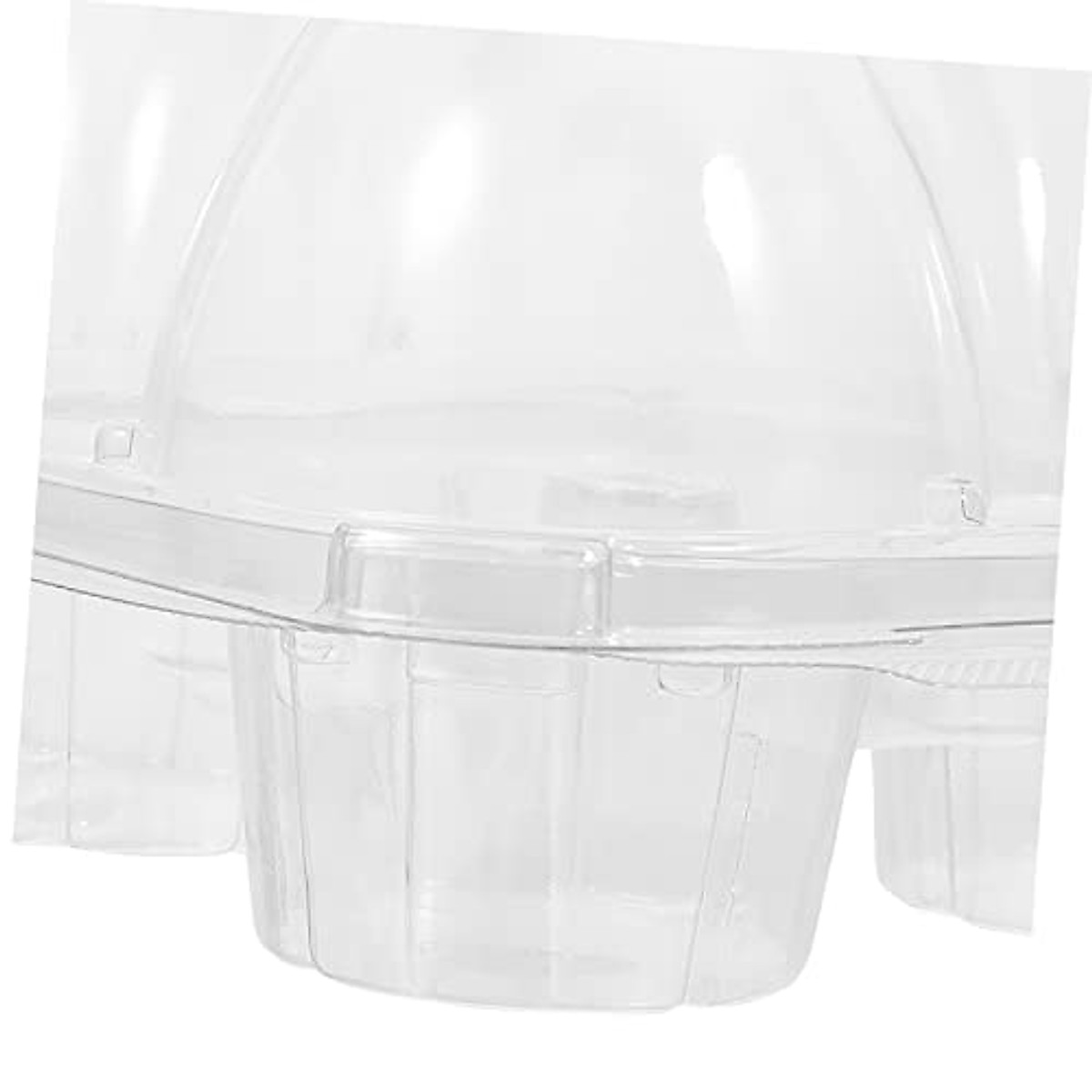 NOLITOY 30 Pcs Four Piece Cake Box Cupcake Carrier Muffin Gifts Carriers Cupcake Transport Container Plastic Food Containers Egg Tart Container The Pet Clamshell Household Dessert