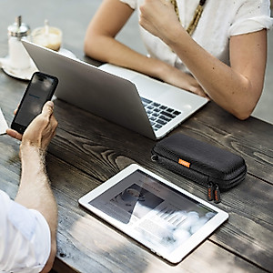 External Hard Drive Case - GLCON Shockproof EVA Carrying Case for WD My Passport Element Seagate Expansion Backup Toshiba 1TB 2TB 4TB - High Protection Portable Travel Electronic Power Bank Bag