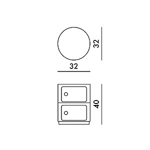 Kartell Componibili Drawers by Anna Castelli Ferrieri, Pack of 1, White