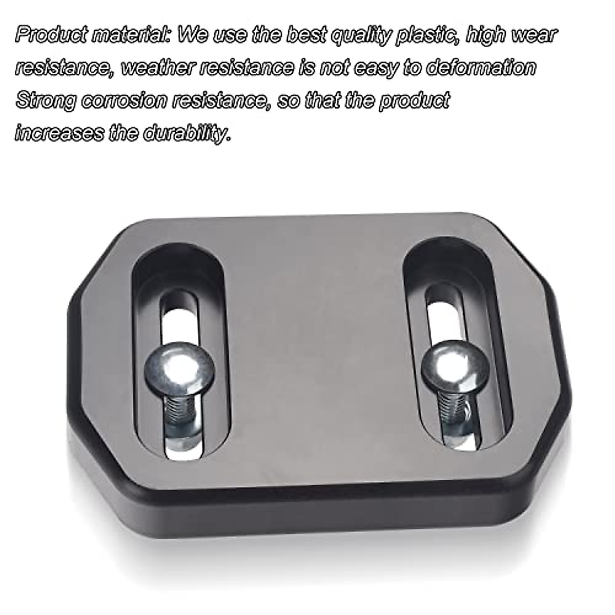 2 Pack Height Adjust Composite Skid Shoe Replaces 784-5580,784-5580-0637 for MTD 2-Stage Snow Thrower Models 1992 and After - with Bolts and Nuts