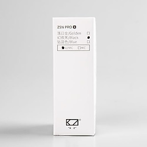 keephifi KZ ZSN Pro X Wired Ear Buds with Microphone,1BA+1DD Hybrid IEM Earphones Earbuds Punchy Bass,Comfortable Wearing, Detachable Cable for Audiophiles Musicians Singers Drummers(Gold,with Mic)