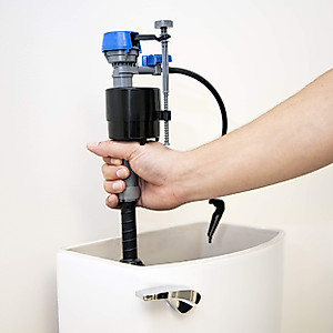 Fluidmaster 400H-5003 Performax Universal Toilet Fill Valve with Tank and Bowl Water Control 2-Pack, Blue