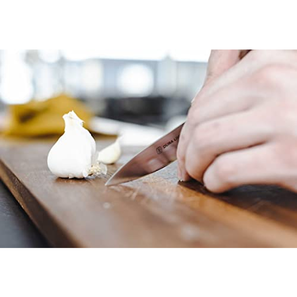 DURA LIVING 2-Piece Professional Kitchen Knife Set – Ultra Sharp, Precision Forged High Carbon German Stainless Steel, 5" Utility & 3.5" Paring Knives, Ergonomic Handle, Multipurpose, Black