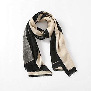 Jeelow Winter Scarf Scarfs For Women, Cashmere Like Blanket Scarf Pashmina Shawls And Wraps Scarves (Abstract)