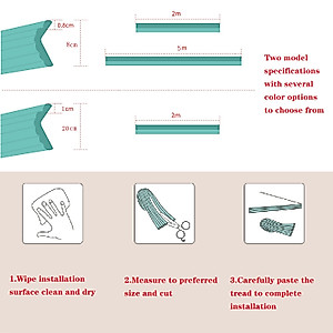 Vakerga Bunk Bed Ladder Pads Ladder Pads, Self-Adhesive Foam Padding Bunk Bed Ladder Cover Traction Treads for Ladder & Stair Edge