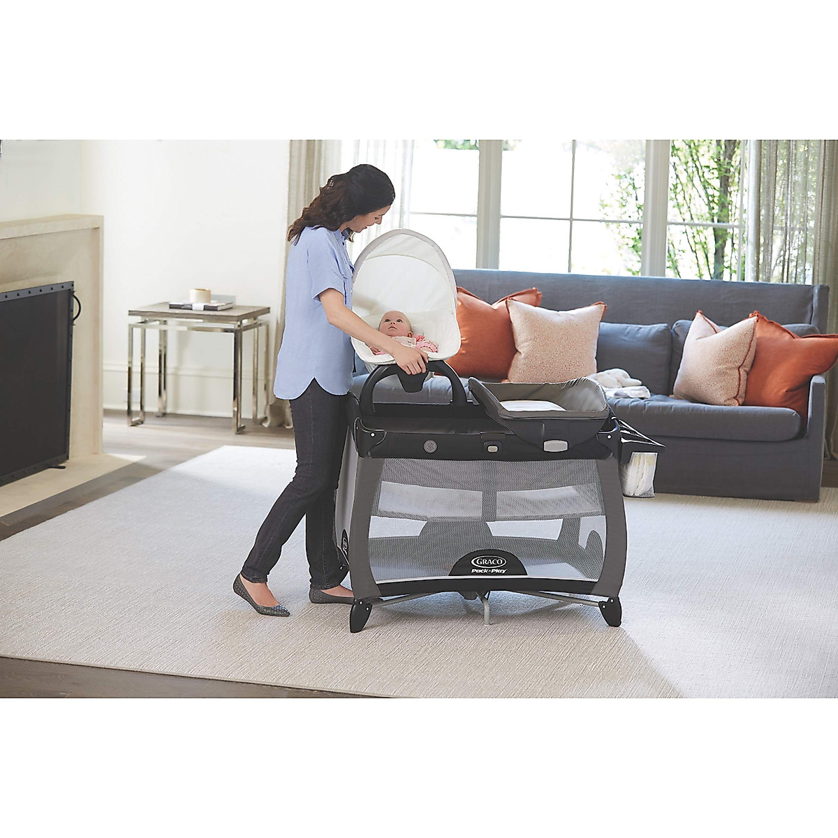 Graco Pack 'n Play Playard Quick Connect Portable Seat Deluxe, McKinley