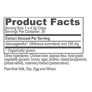 Ayush Pet Ashwagandha Calming Support Chews, Ayurvedic Calming Supplement for Dogs and Cats, Ashwagandha Herbal Supplement, 30 Chews