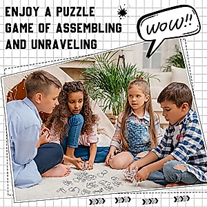 Metal Brain Teaser Puzzles Set of 36 with Pouch, Steel IQ Puzzle Games Physics Mind Metal Puzzles for Adults Basket Stocking Stuffers for Teen Boys Girls Kids Desk Trinkets Challenge Gifts