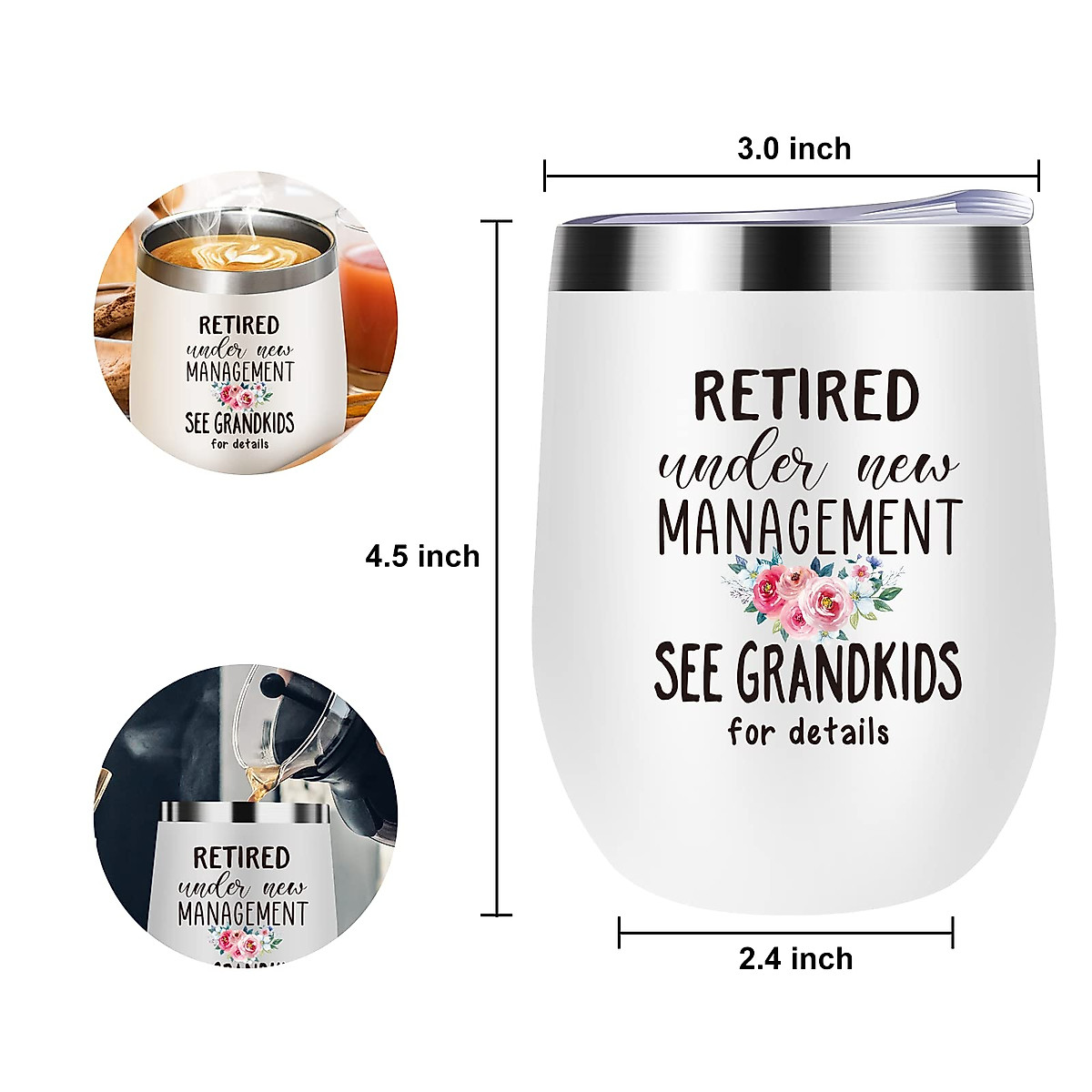 Husgoulpe Personalized Gifts for Women, Personalized Tumblers 30oz with Initials, Monogrammed Gift for Women Mom Sister Friend, Monogrammed Cups for Women Birthday Christmas Gift