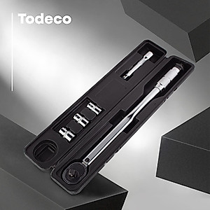 Todeco Torque Wrench Set 1/2 Inch Drive Click, 20-150 Ft.Lb/ 28-210 with 3 Sockets(17/19/21mm) and 5" Extension Bar, Perfect for Bike, Motorcycles, Automobiles