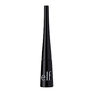 e.l.f. Liquid Eyeliner, High-pigment Liquid Eyeliner With Extra-Fine Brush Tip, Easy Glide Smudge-proof Formula, Jet Black